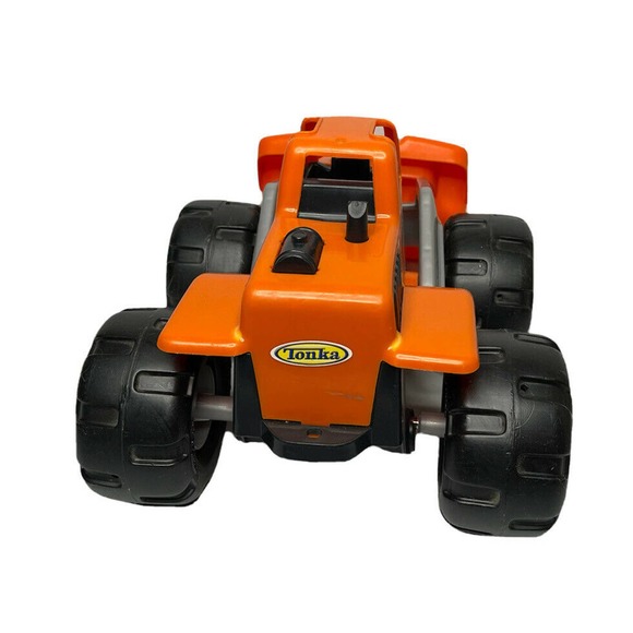 Tonka | Toys | Tonka Jr Orange Tractor Bucket Loader Plastic Toy Truck ...